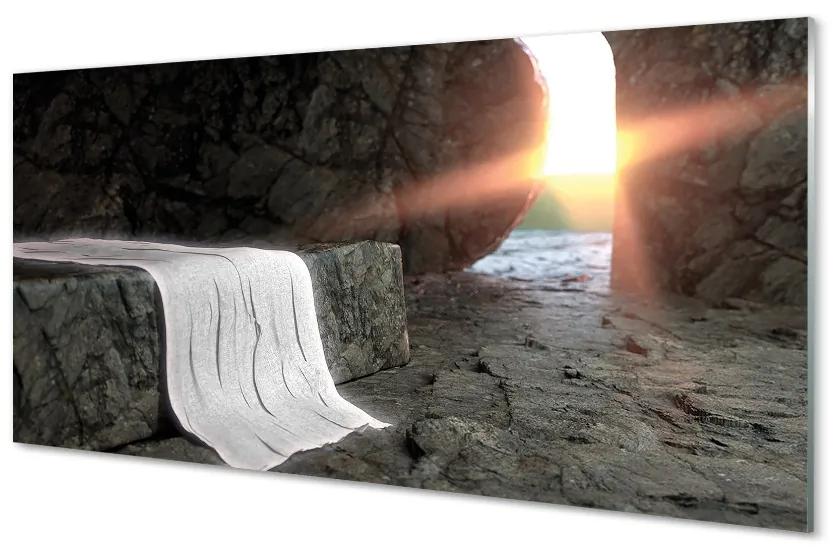 Obraz na skle Jeskyně 140x70 cm