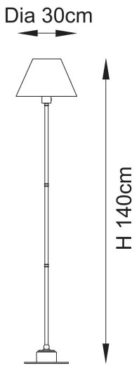 Endon 114778 - LED Stm. nabíjecí stojací lampa BURLEY LED/1,5W/5V mosaz/modrá