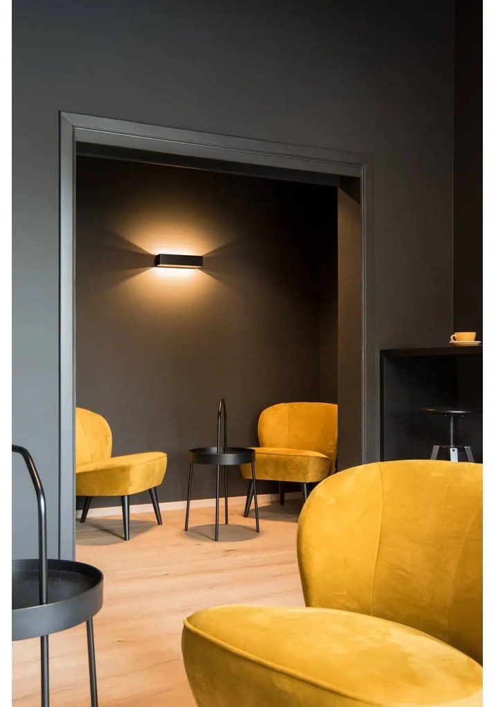 SLV 1002928 Logs , nástěnné svítidlo se svícením nahoru/dolů, 19W LED 2000-3000K, černozlatá, šířka 30cm