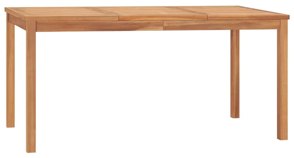 315620 vidaXL Zahradní jídelní stůl 160 x 80 x 77 cm masivní teakové dřevo