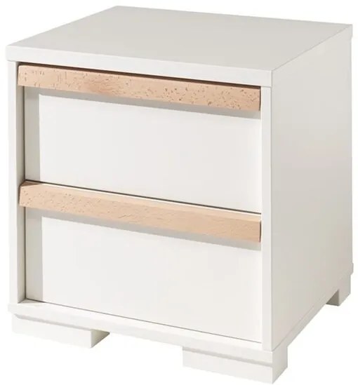 Designový noční stolek Molde bílá 48cm