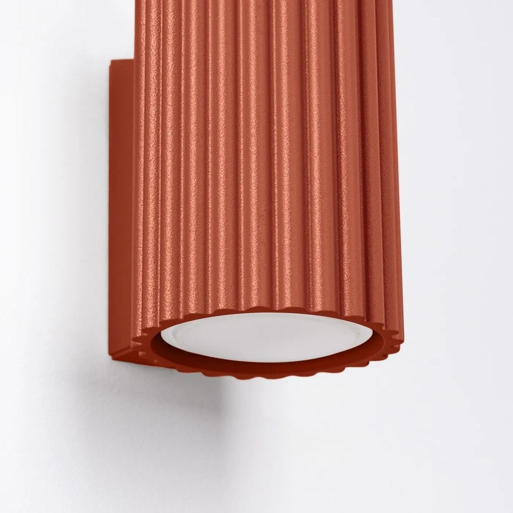 Sollux Lighting Nástěnné svítidlo KARBON 10 červený okr