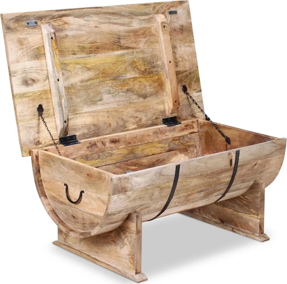 vidaXL Konferenční stolek, masivní mangovníkové dřevo, 88x50x40 cm [243977]