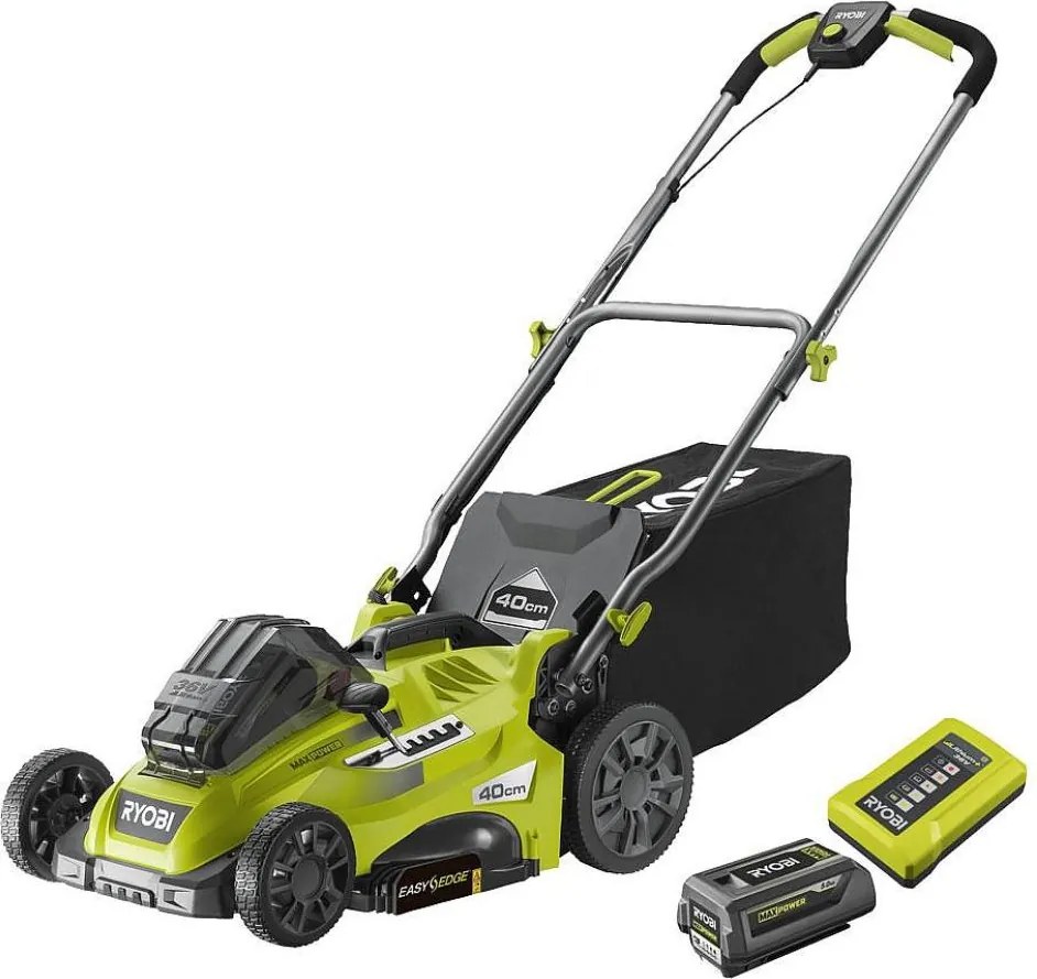Ryobi RLM36X41H50G 36V akumulátorová sekačka (40cm, včetně baterie 5Ah a nabíječky) - mega SLEVA !