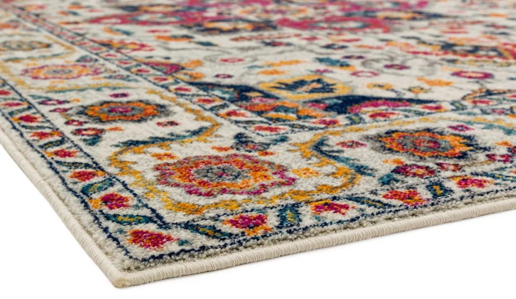Barevný koberec Dinamo Oriental White Multi Rozměry: 120x170 cm