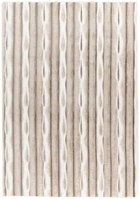Kusový koberec Waves 305 taupe 40 x 60 cm