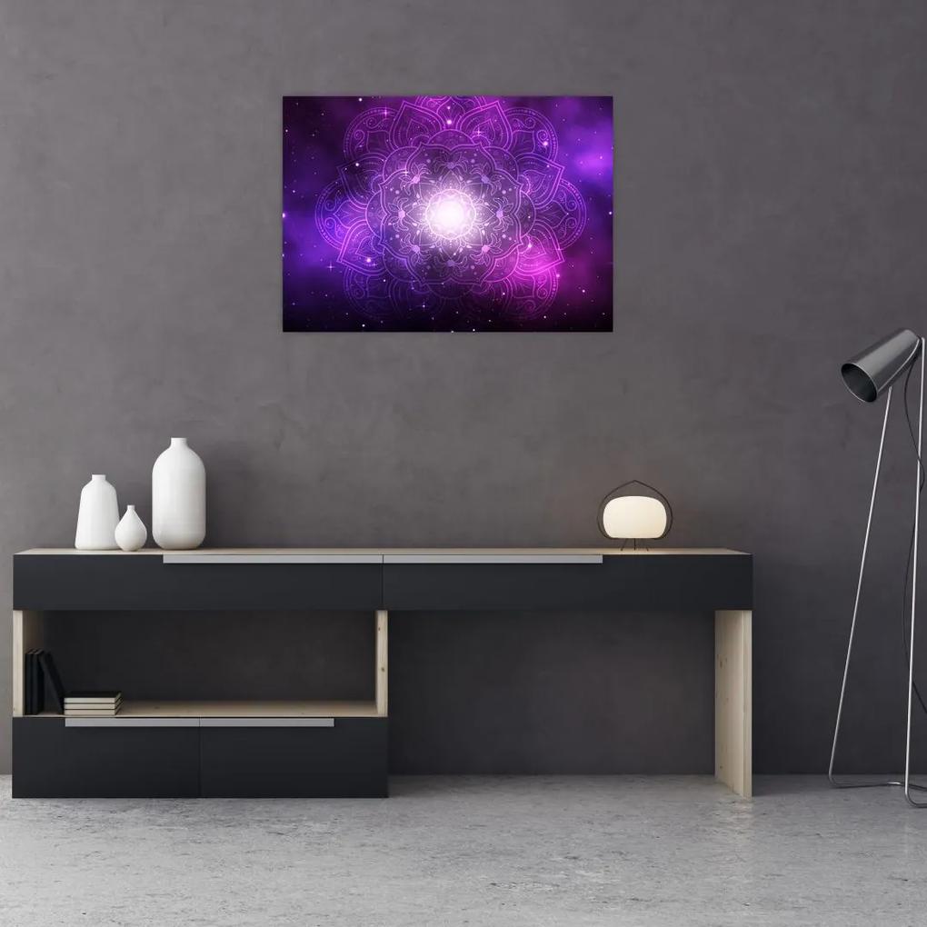 Obraz fialové abstrakce (70x50 cm)