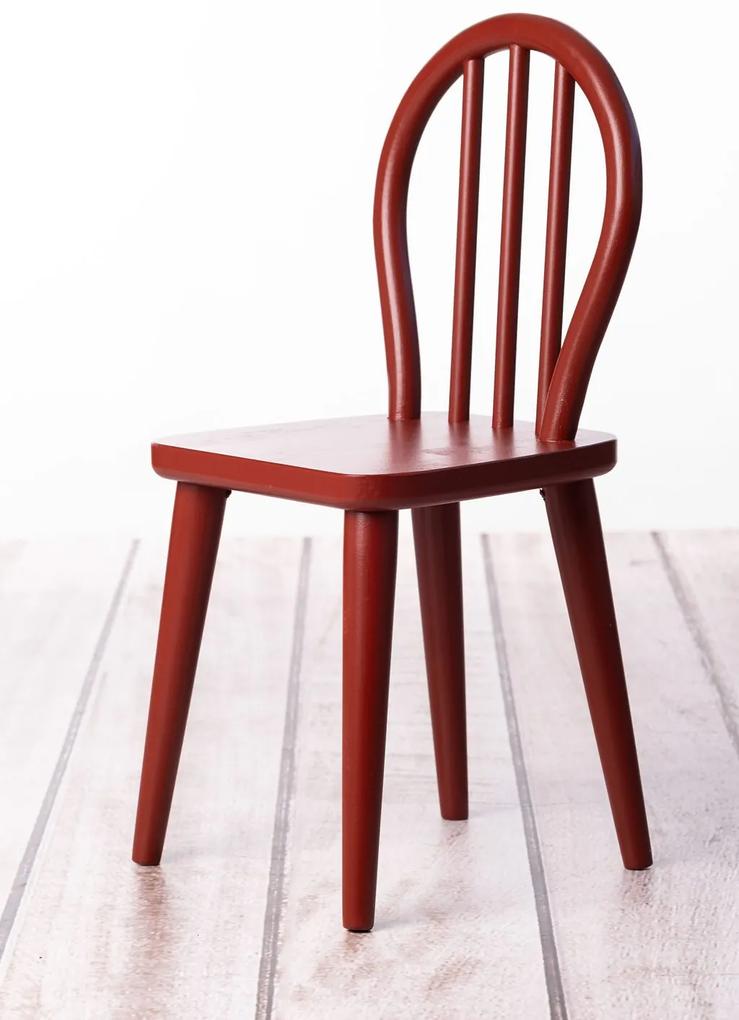 Dětská dřevěná židle z bukového dřeva - třešeň