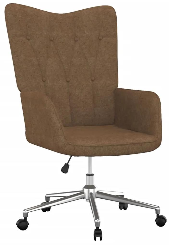 327642 vidaXL Relaxační židle taupe textil