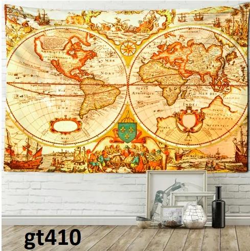 Tapisérie na zeď s motivem - Mapa světa Rozměr: 230x180 cm, Varianta: gt410
