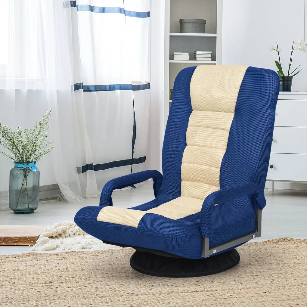 Costway Podlahové křeslo otočné podlahové křeslo relaxační křeslo