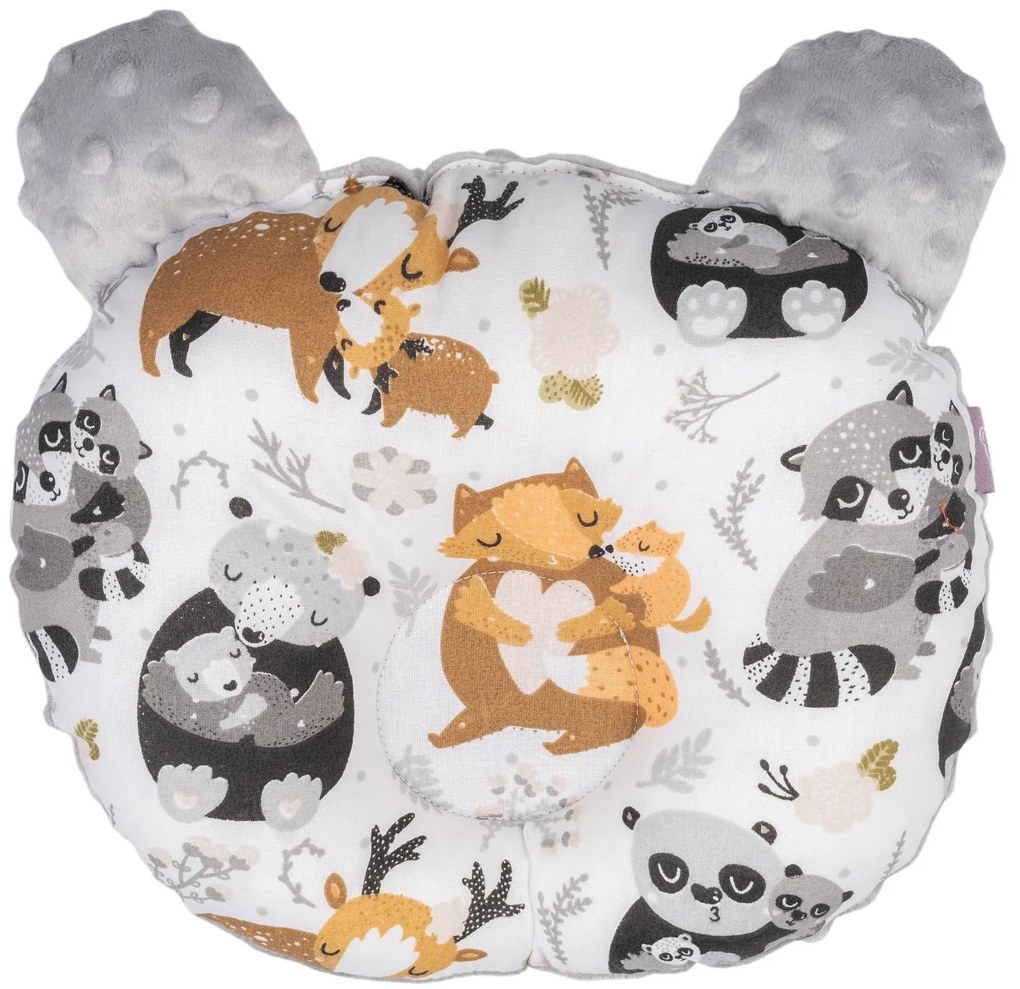 Infantilo Podhlavníček pro miminka Bear Spící zvířátka