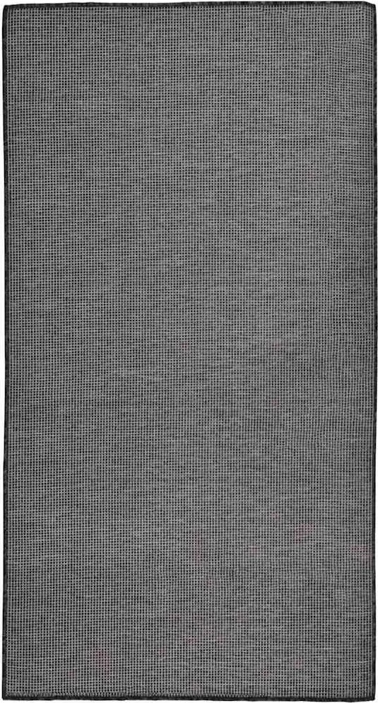 Venkovní hladce tkaný koberec 80 x 150 cm šedý 340771