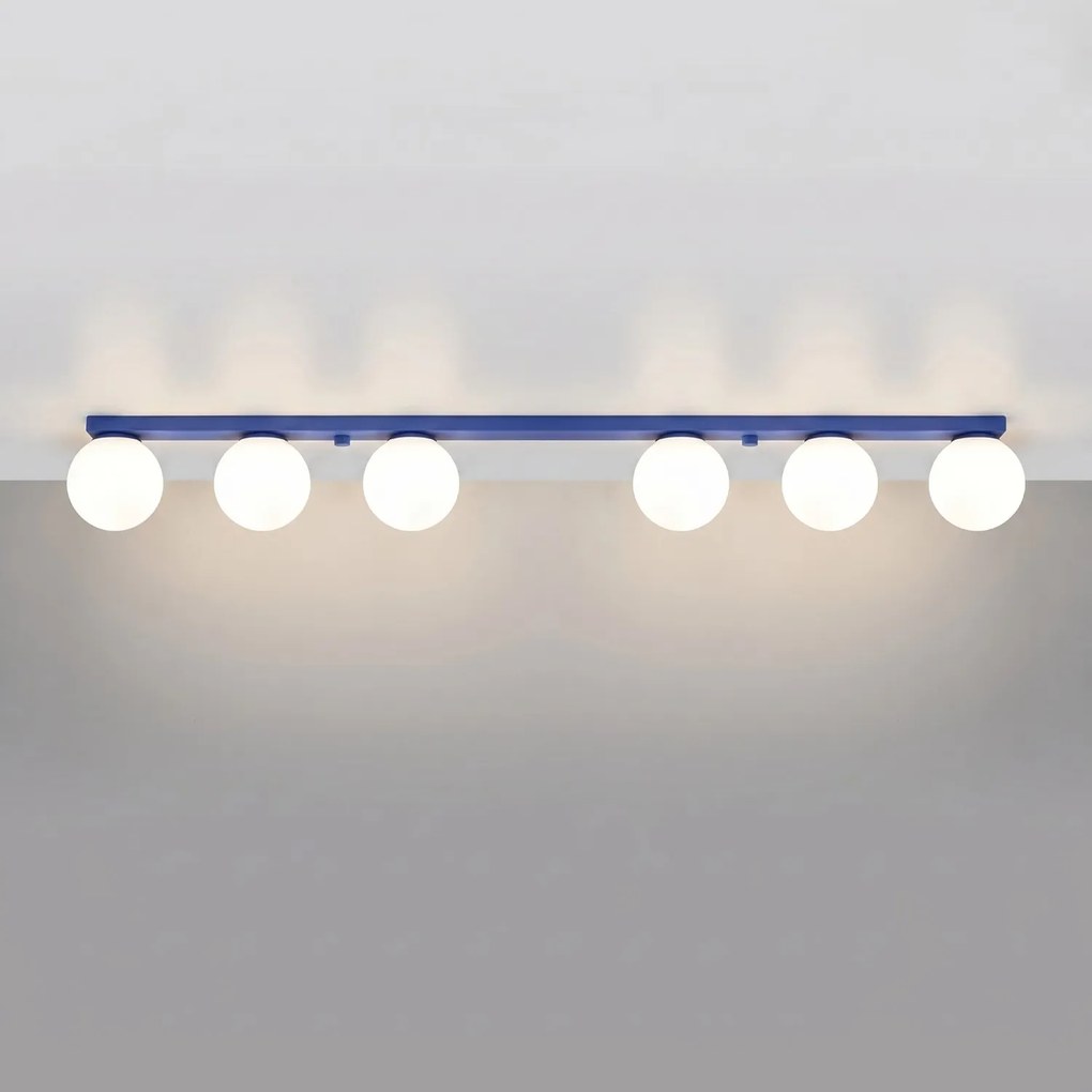 Sollux Lighting Stropní svítidlo YOLI 6 ultramarín