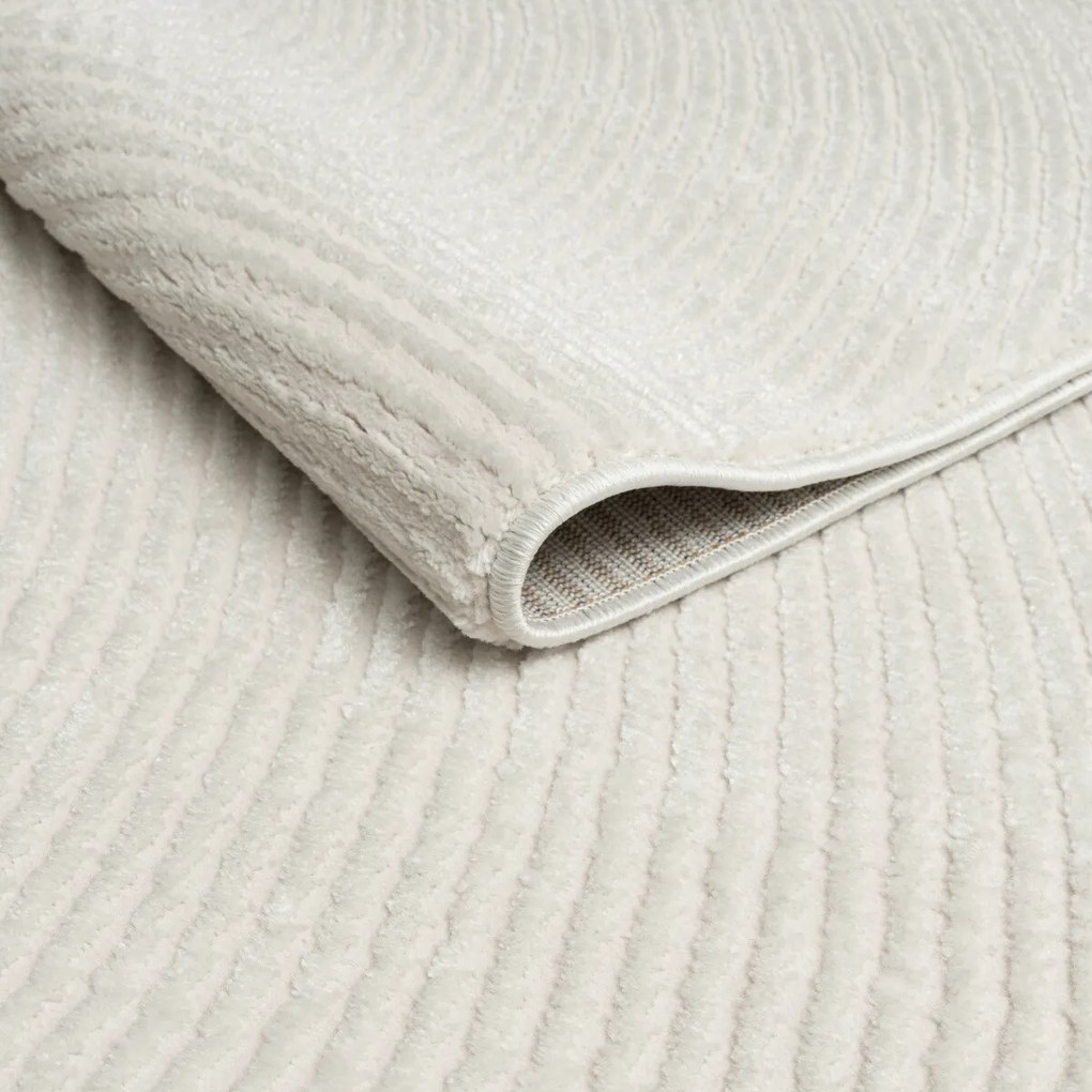 Angel Carpet, Kusový koberec Zafiro 25 Cream, 80x150, bílá, kancelář
