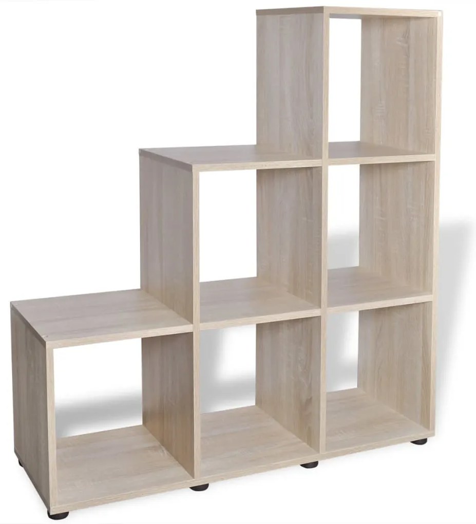 vidaXL 242553 Marketos Staircase Bookcase/Display Shelf 107 cm Oak
