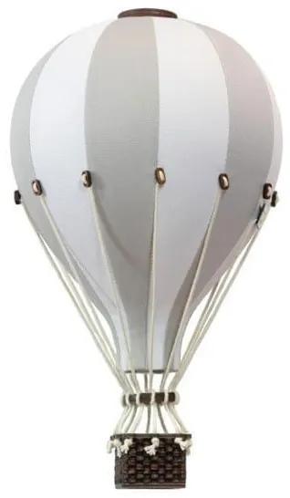 Dekorační horkovzdušný balón – světle šedá - L-50cm x 30cm