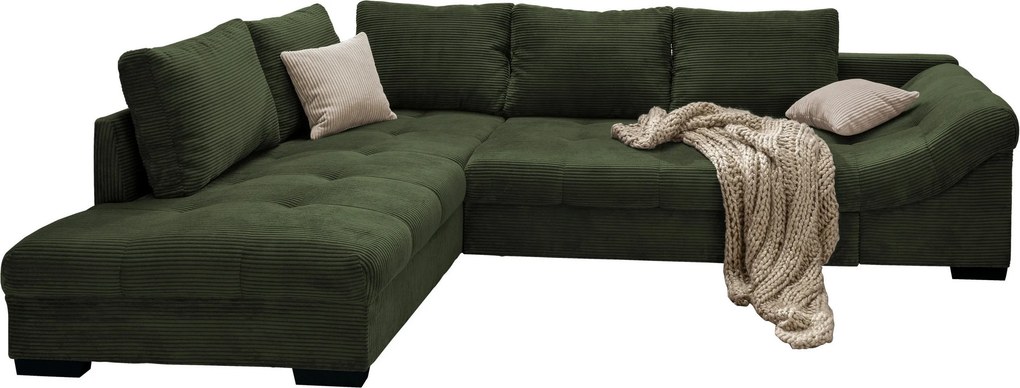 XXXLutz ROHOVÁ SEDAČKA, textil, tmavě zelená P & B - Sedací soupravy - 002310006719