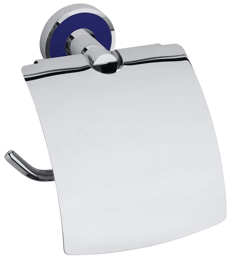 TREND-I: Držák toaletního papíru s krytem, tmavě modrá