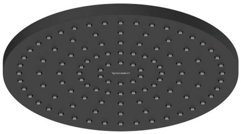 Duravit - Hlavová sprcha, průměr 25 cm, matná černá UV0660018046