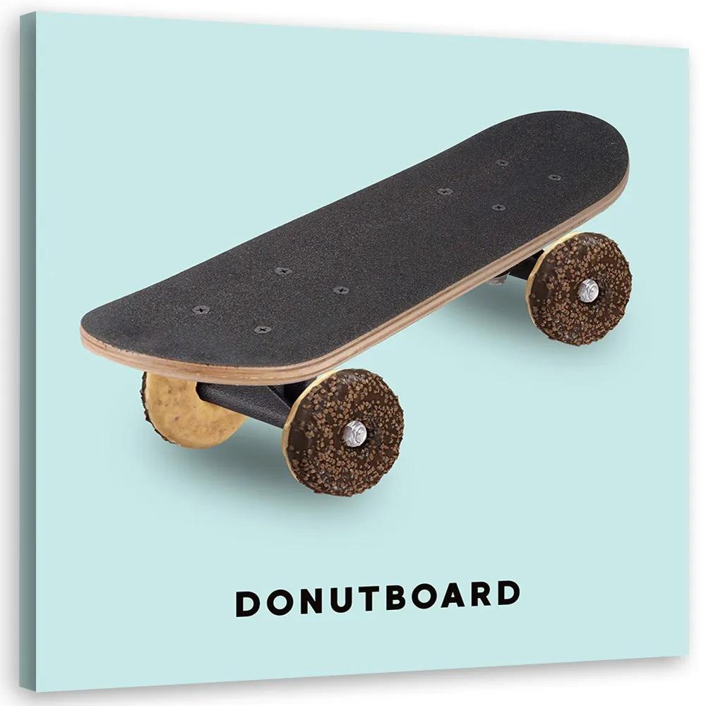 Gario Obraz na plátně Skateboardový donut - Bekir Ceylan Rozměry: 30 x 30 cm