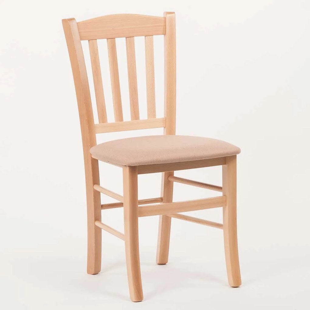 Stima Židle PAMELA s čalouněným sedákem buk LUX zelená 18