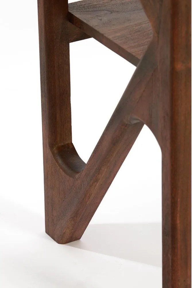 Konzolový stolek se skleněnou deskou v přírodní barvě 41x119 cm Yuki – Light & Living