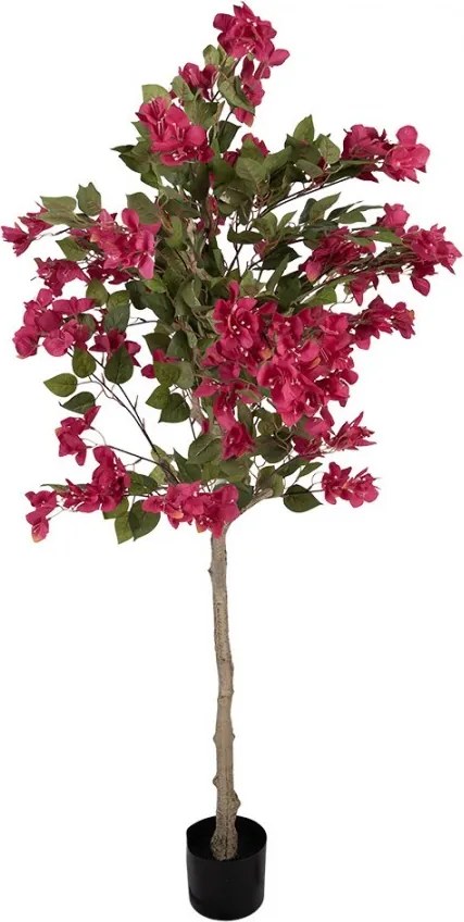Dekorační strom s růžovými květy Bougainvillea Tree - 55*55*130 cm