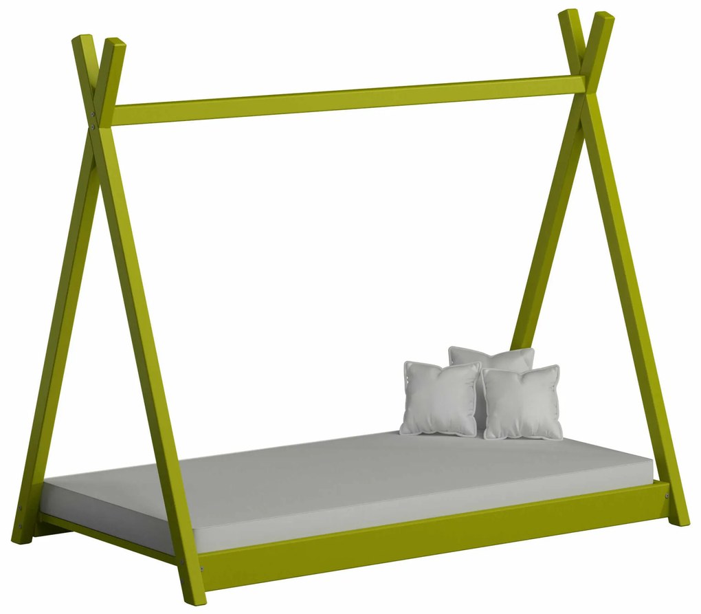 Prckůvsvět postel teepee 160x80 zelená