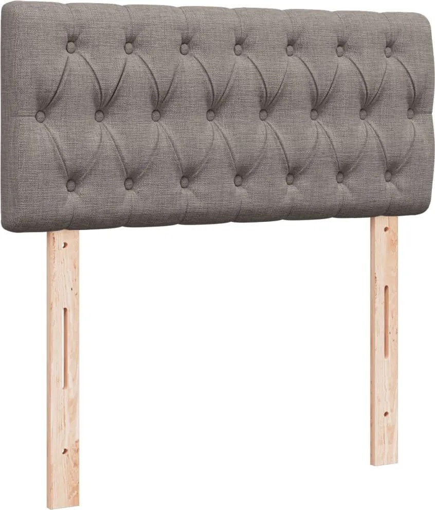 Box spring postel s matrací taupe 80x200 cm textil 3285726