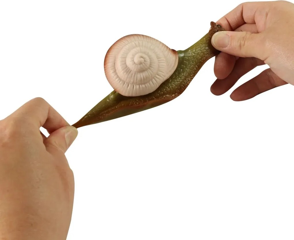 RAPPA Silikonový hlemýžď s tvrdou ulitou - 11 cm