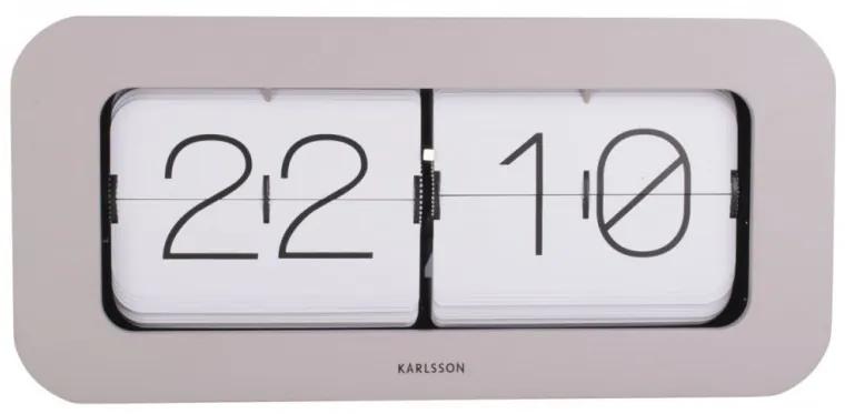 Designové nástěnné/stolní překlápěcí hodiny 5790WG Karlsson 37cm