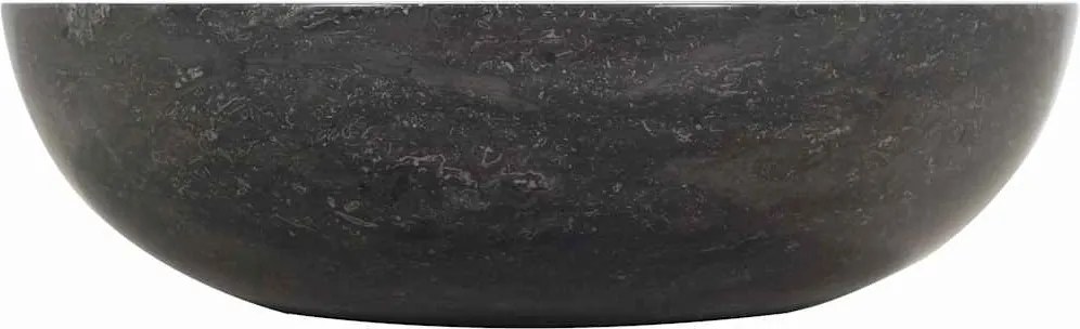Umyvadlo 40 x 12 cm mramor černé 142774
