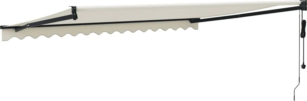 Automatická zatahovací markýza krémová 4,5 x 3 m 3154504