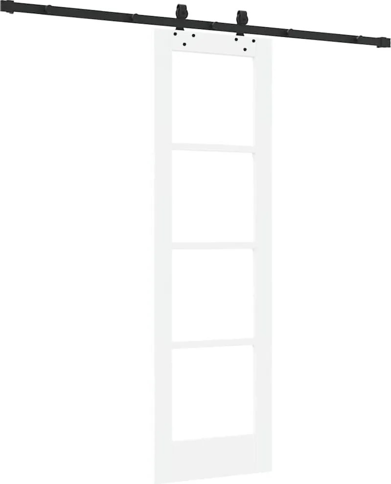 Posuvné dveře ORKDAL 61 x 198,5 cm Masivní borové dřevo a sklo 3332182