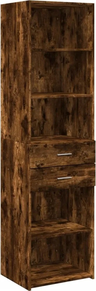 Skříň highboard kouřový dub 50 x 42,5 x 185 cm kompozitní dřevo 3281459