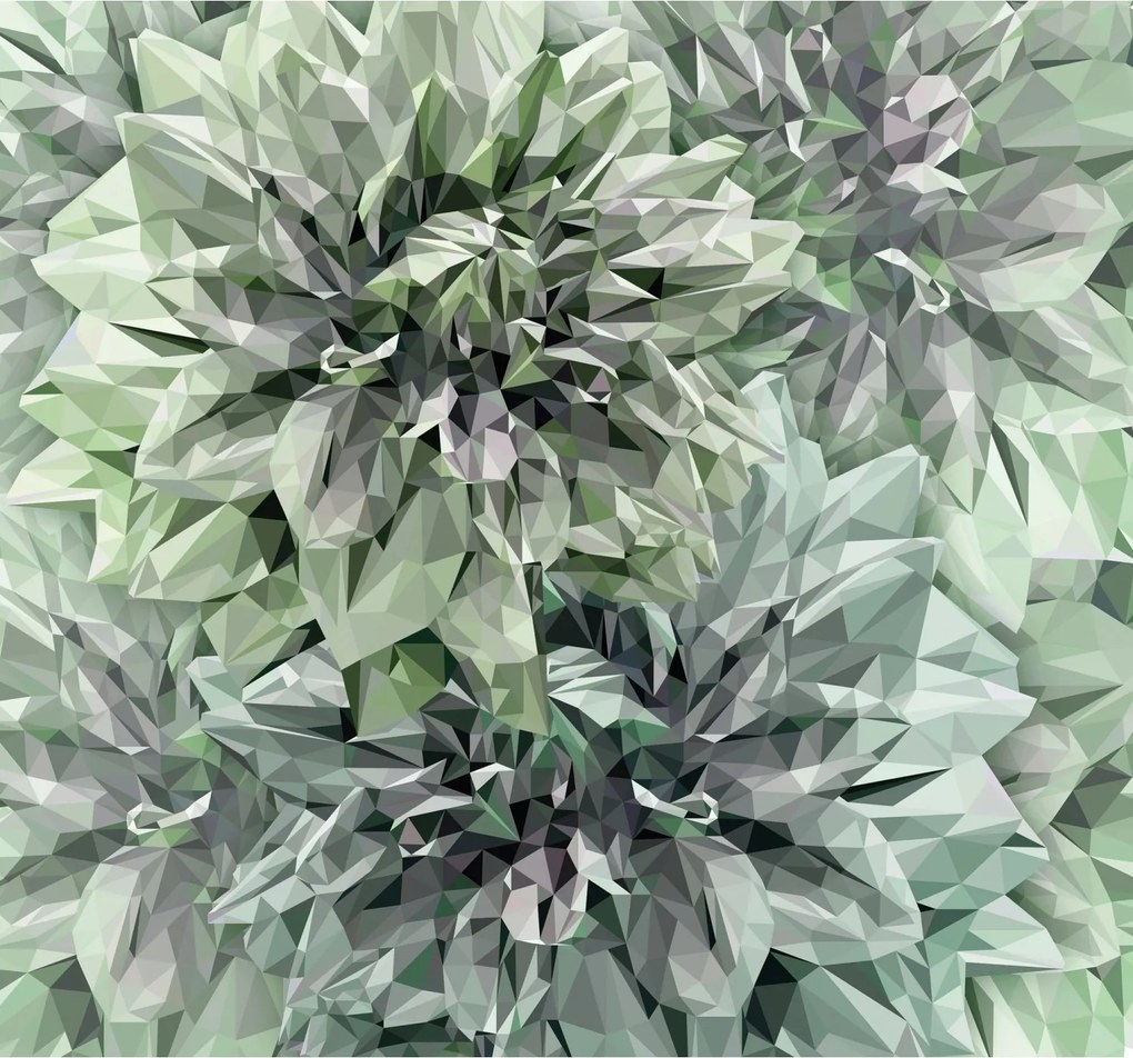 Komar Vliesová fototapeta Emerald Flowers 300 x 280 cm