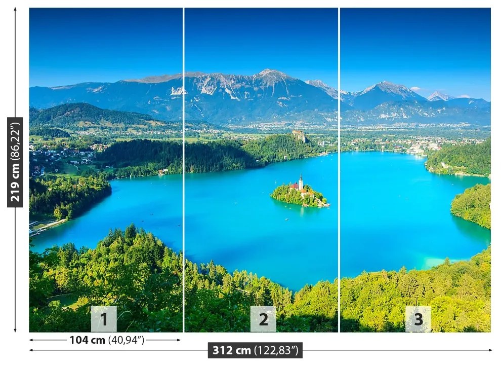Fototapeta Panorama jezera 104x70