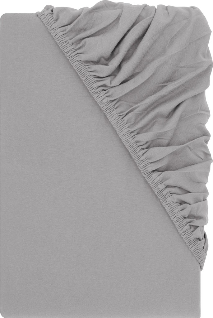 Livarno® Žerzejové napínací prostěradlo, 90-100 x 200 cm (šedá)