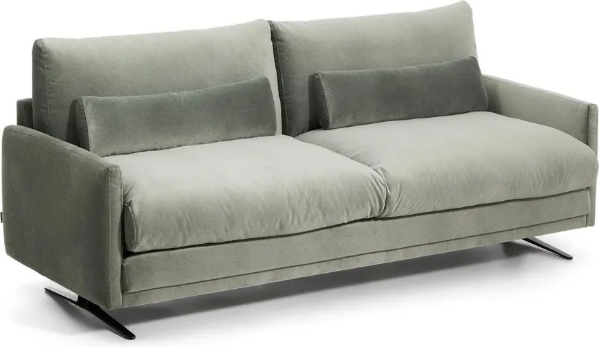 Zelená sametová pohovka 210 cm Veliro – Kave Home