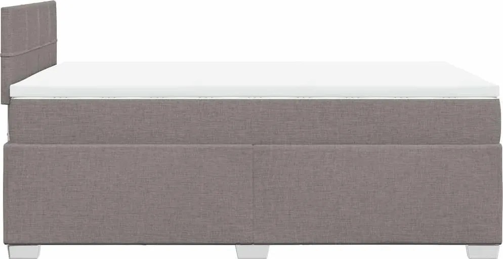 Box spring postel s matrací taupe 120x190 cm textil 3285831