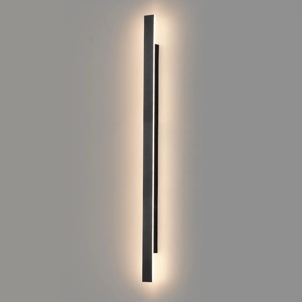 Exteriérové nástěnné LED svítidlo Wow, 1x LED 20w, 3CCT, černá, (120 cm)