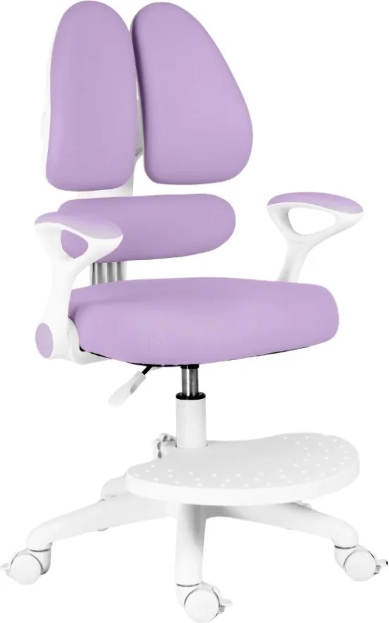 Dětská rostoucí židle Neoseat KIDDY TWO — látka, pratelný potah, fialová
