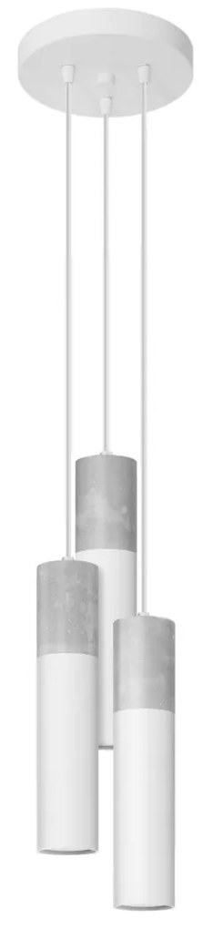 Sollux Lighting Závěsné svítidlo BORGIO 3P bílé