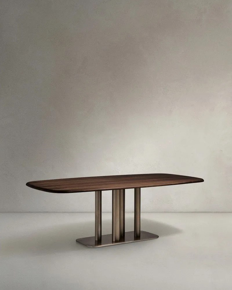 Jídelní stůl v dekoru ořechu 100x180 cm Melvar – Kave Home