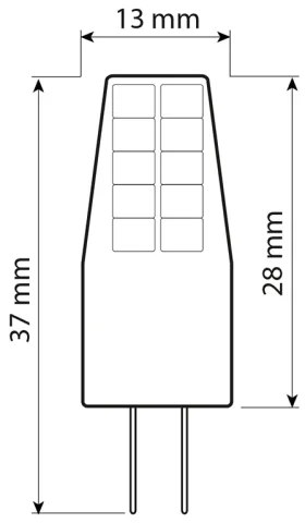 LED žárovka G4 McLED 2,5W (25W) teplá bílá (3000K) 12V ML-325.003.92.0