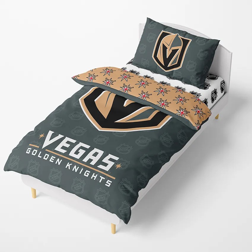Hokejové povlečení NHL Vegas Golden Knights Shields Velikost: 140x200 + 70x90 cm