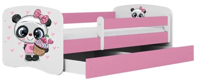 Dětská postel Babydreams panda růžová