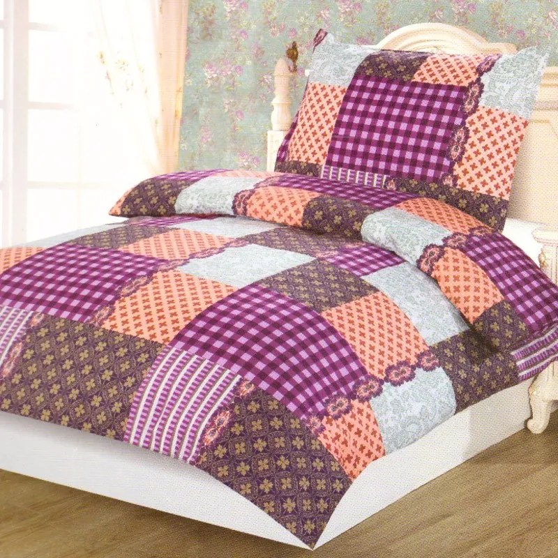 Fashion Home Povlečení z mikrovlákna Patchwork 1