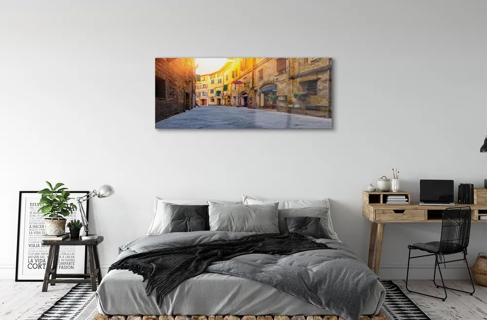 akrylový obraz Italy Street budovy 120x60 cm